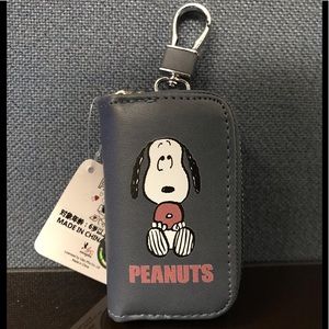 Accessories | Snoopy Double Fastener Key Case Blue | Poshmark